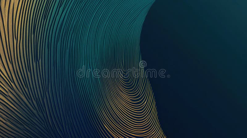 Abstract Design Inspired by a Peacock Feather with Copy Space for Text ...