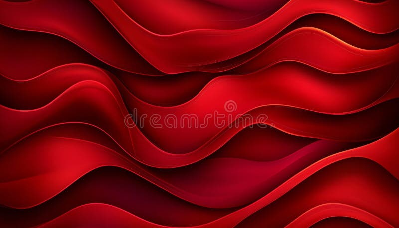 Abstract Design with Intense Red Curved Lines and Light Streak Effect ...