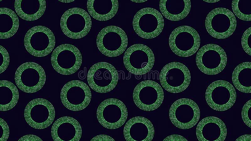 Abstract Green Circle Pattern on Black Background Modern and Intricate ...