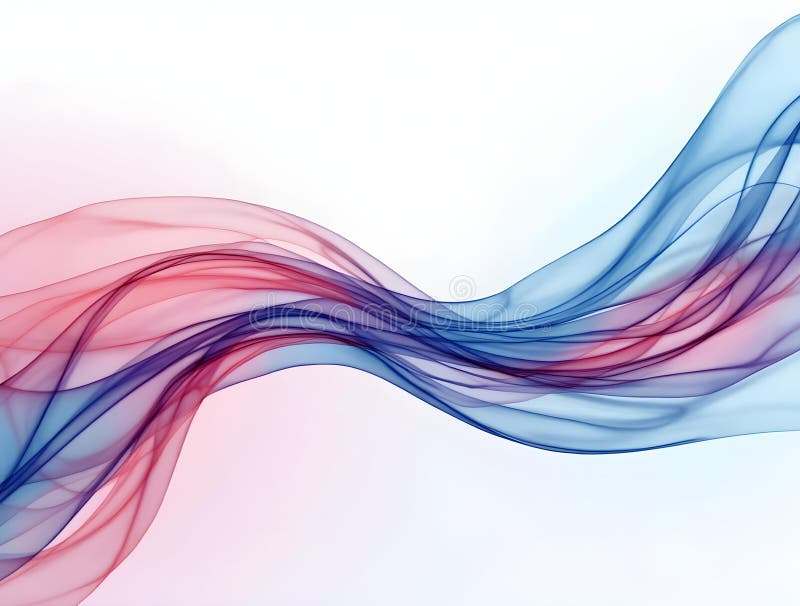 Abstract Design with Intertwining Red and Blue Waves Stock Illustration ...