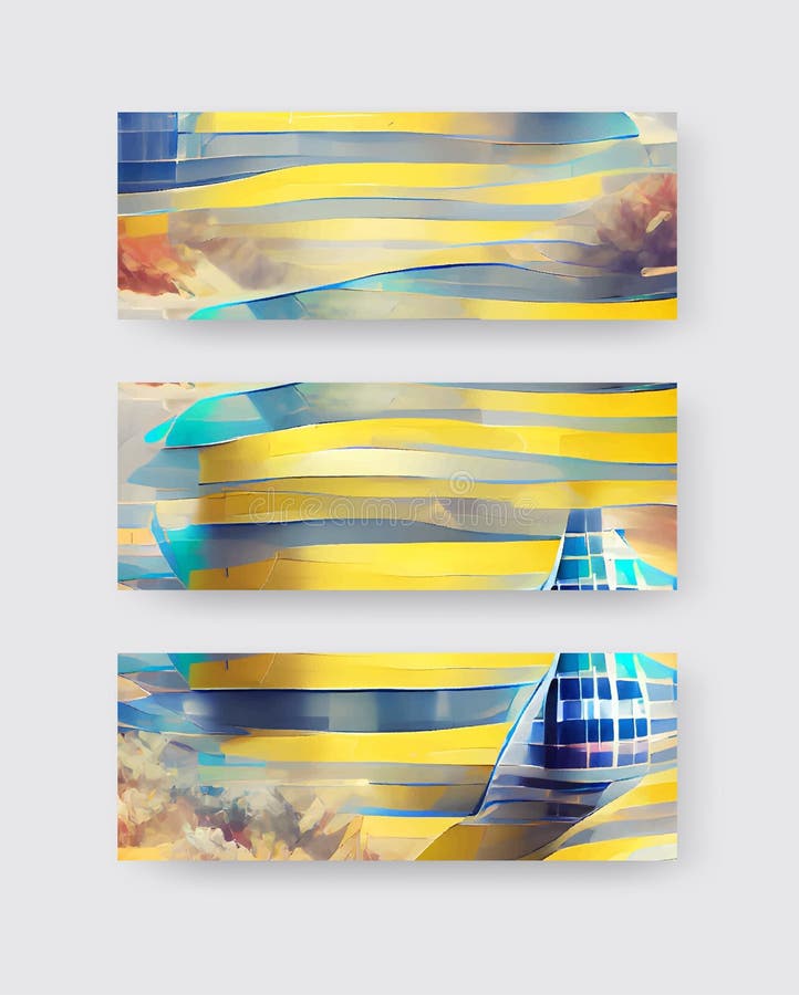Abstract Design Layout, Template Design, Strip Backgrounds Set. Stock ...
