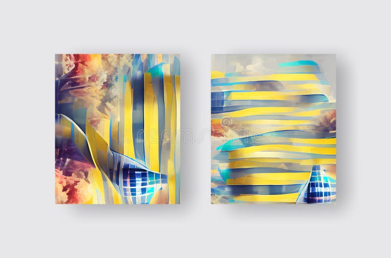 Abstract Design Layout, Template Design, Strip Backgrounds Set. Stock ...