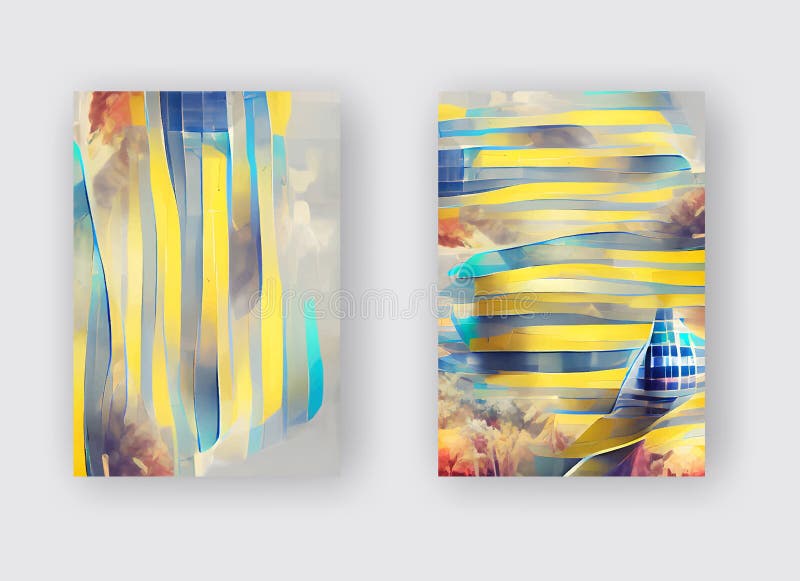 Abstract Design Layout, Template Design, Strip Backgrounds Set. Stock ...