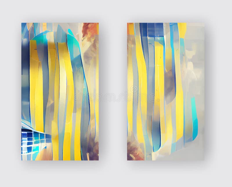 Abstract Design Layout, Template Design, Strip Backgrounds Set. Stock ...