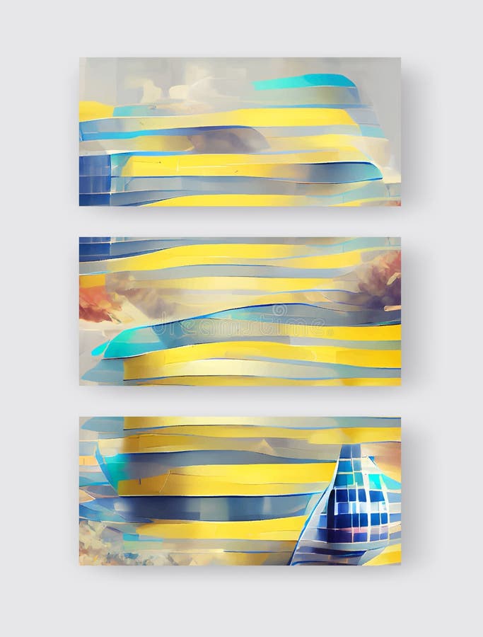 Abstract Design Layout, Template Design, Strip Backgrounds Set. Stock ...