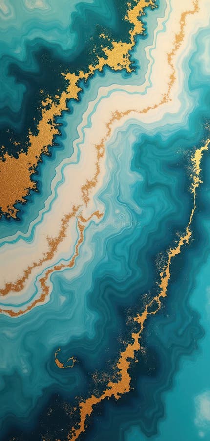 Abstract Design with Liquid Paint Effects. Multicolored Gradient ...