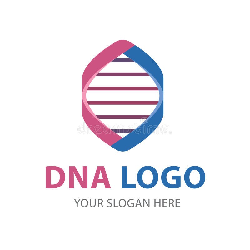 Abstract DNA Logo Vector Template Stock Vector - Illustration of simple ...