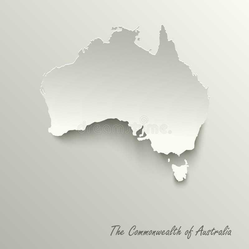 Abstract Design Map the Commonwealth of Australia Template Stock Vector ...