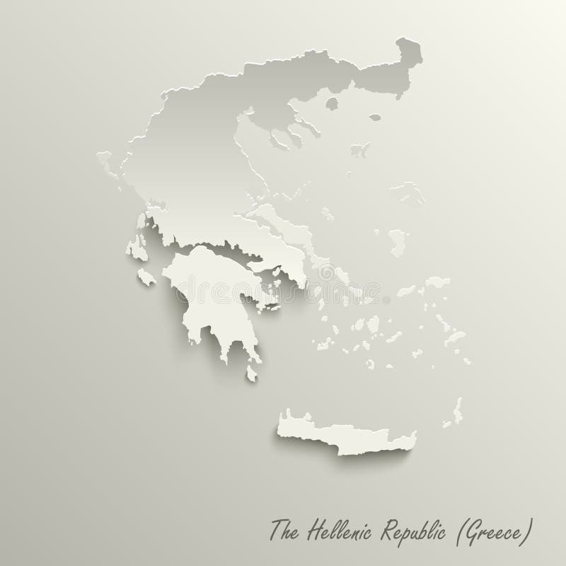 Abstract Design Map the Hellenic Republic Template Stock Vector ...