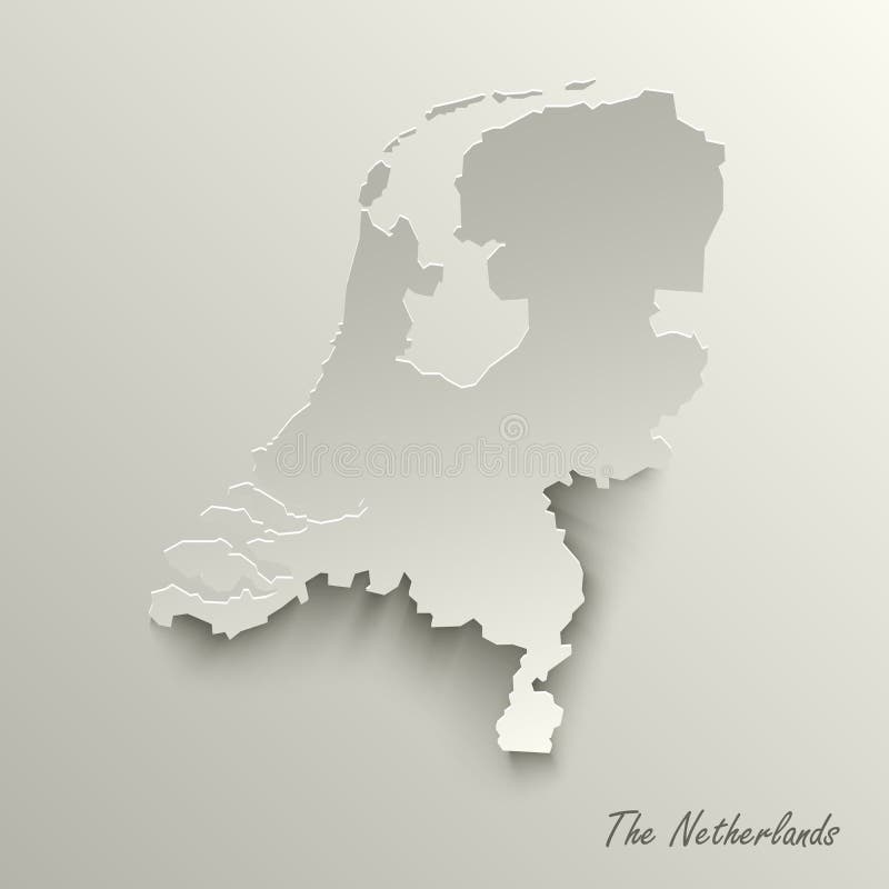 Abstract Design Map Kingdom of the Netherlands Template Stock Vector ...