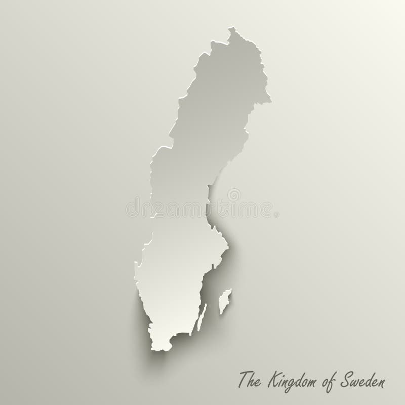 Abstract Design Map the Kingdom of Sweden Template Stock Vector ...