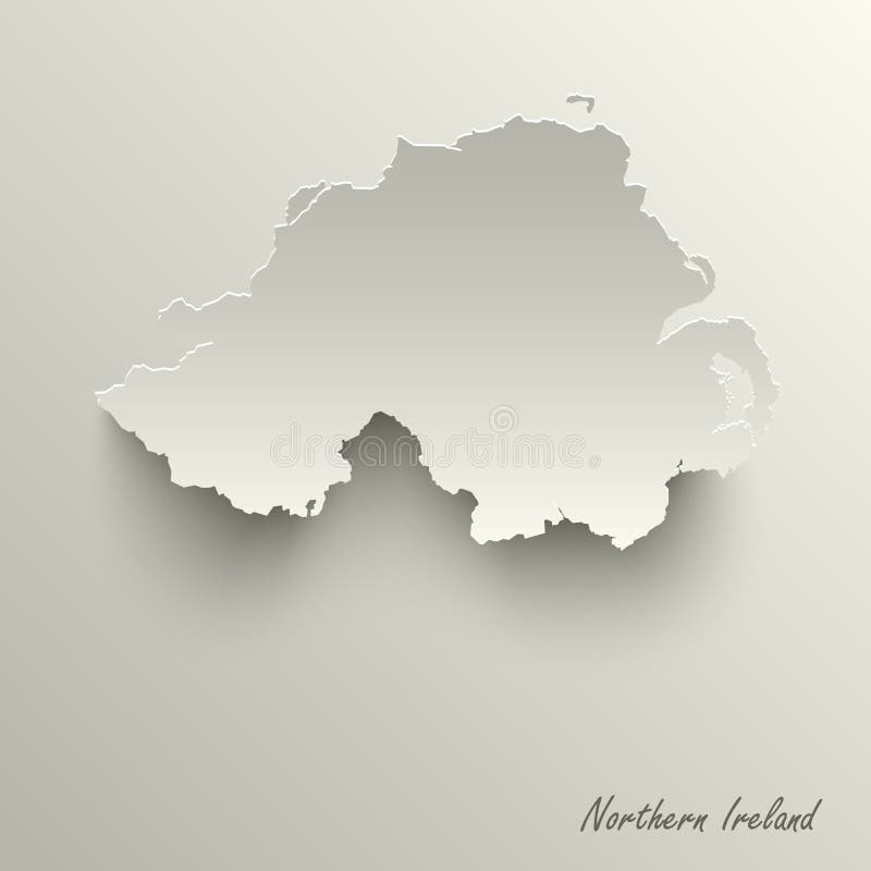 Abstract Design Map Northern Ireland Template Stock Vector ...