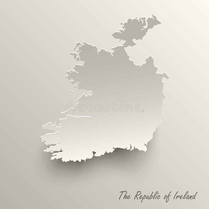 Abstract Design Map the Republic of Ireland Template Stock Vector ...