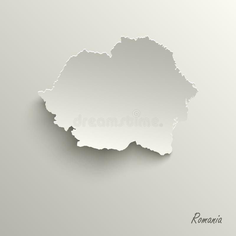 Abstract Design Map Romania Template Stock Vector - Illustration of ...