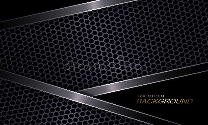 Abstract Design with Mesh Frame of a Dark Metallic Shade Stock Vector ...