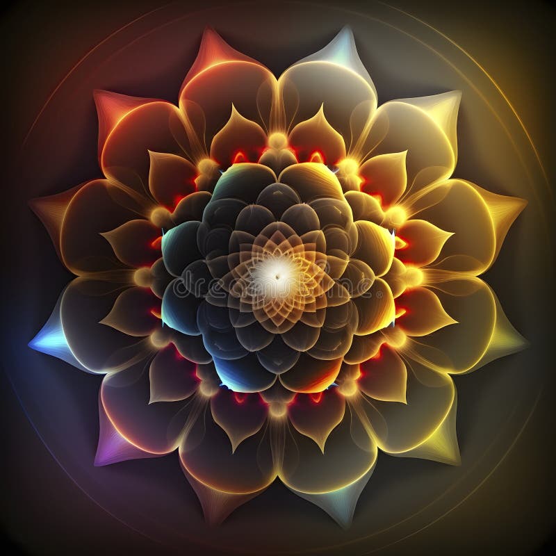 Abstract Design of Multicolored Chakra Powerful Energy Stock ...