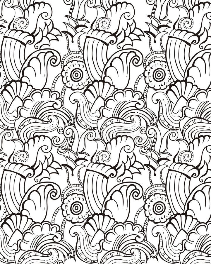 Abstract Design with Natural Motif Stock Vector - Illustration of drawn ...