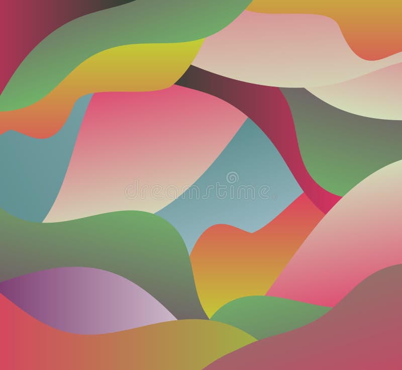 Abstract Design with Nature-inspired and Abstract Shapes Stock Vector ...