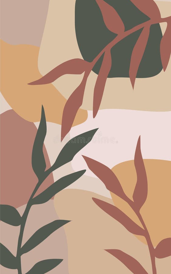 Abstract Design with Nature-inspired and Abstract Shapes. Stock Vector ...