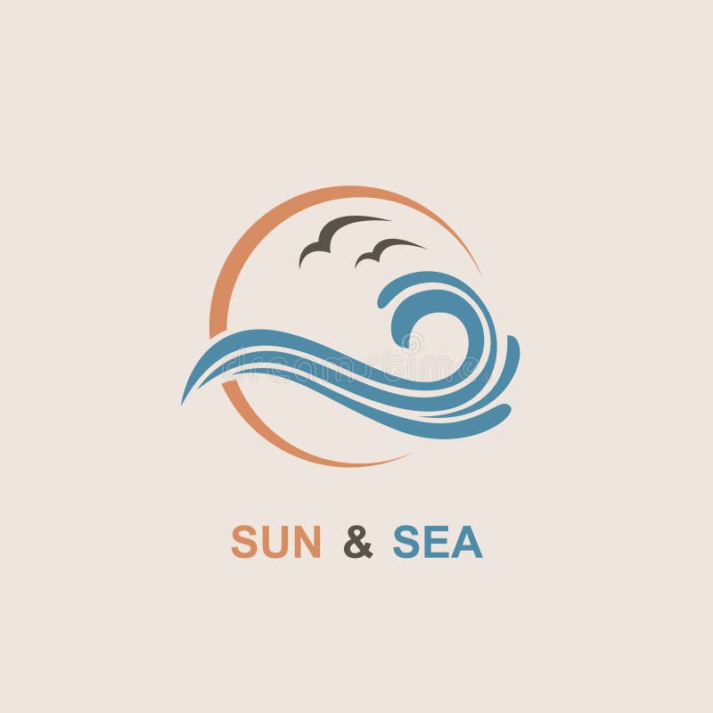 Ocean logo design stock vector. Illustration of ocean - 108504181