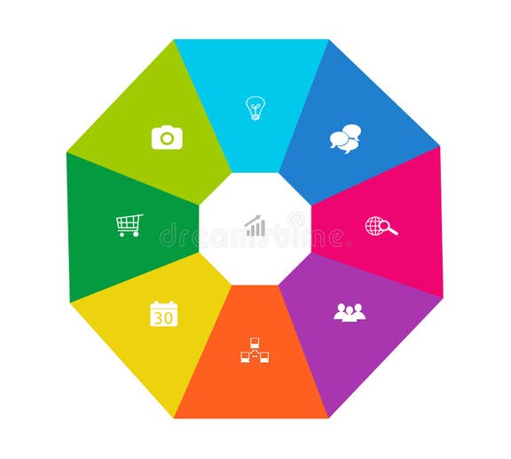 Abstract Design with Octagon Stock Illustration - Illustration of ...