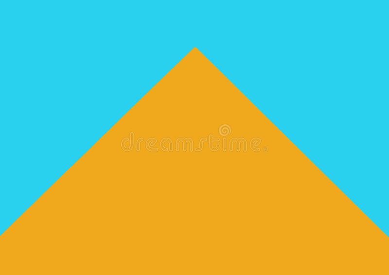 Orange pyramid stock illustration. Illustration of background - 9611583