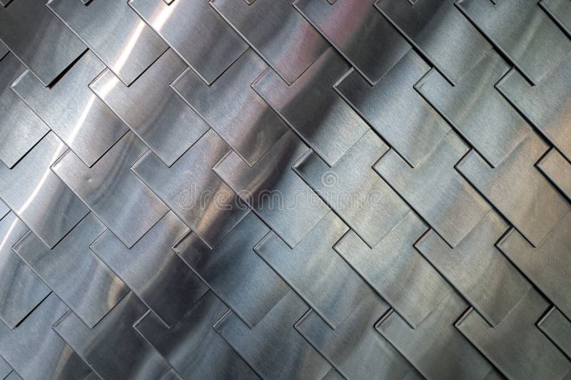 Abstract Design of Overlapping Metal Plates Stock Photo - Image of ...