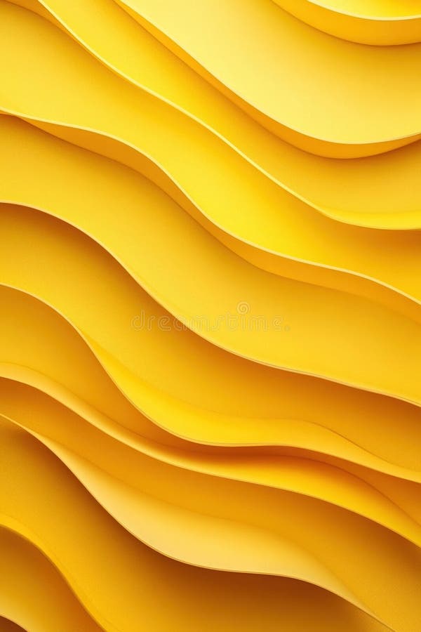 Abstract Design of Overlapping Vibrant Yellow Curves that Create ...