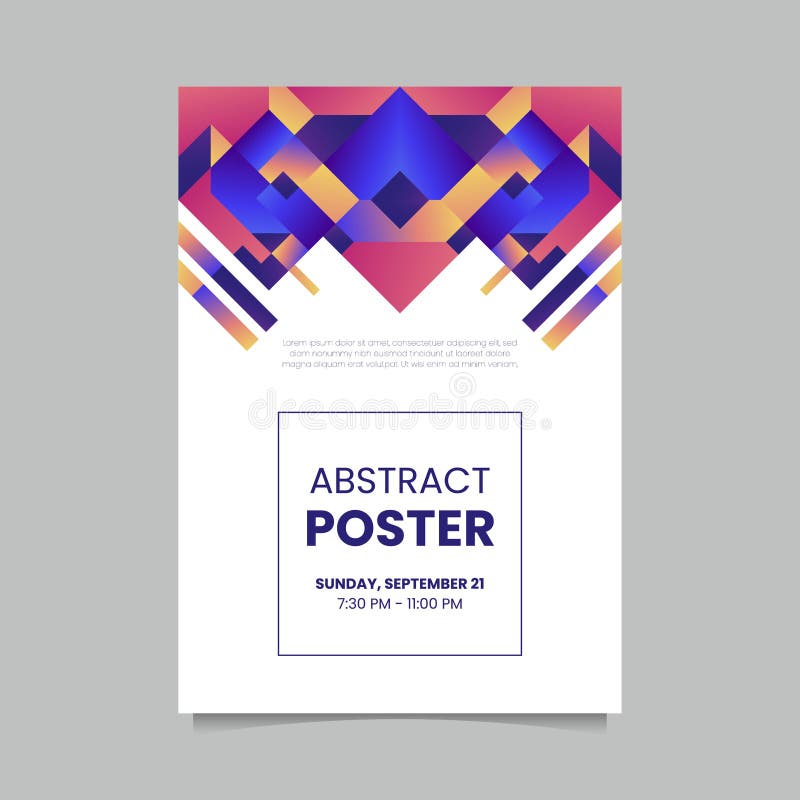 ABSTRACT DESIGN for POSTER stock vector. Illustration of colorful ...
