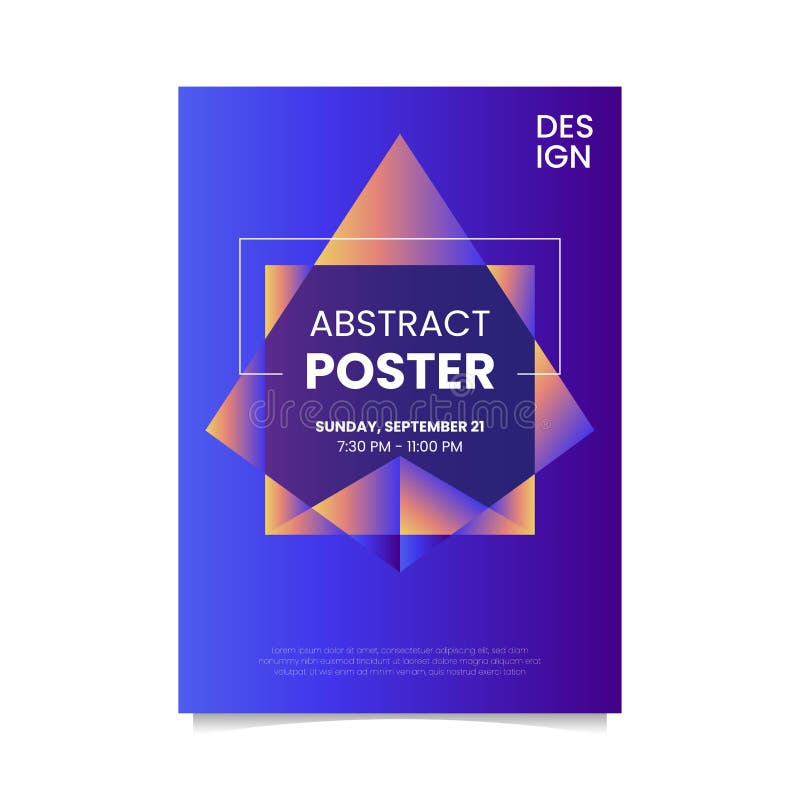 ABSTRACT DESIGN for POSTER stock vector. Illustration of color - 162662833