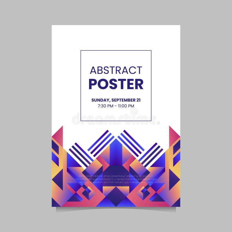 ABSTRACT DESIGN for POSTER stock vector. Illustration of flowing ...