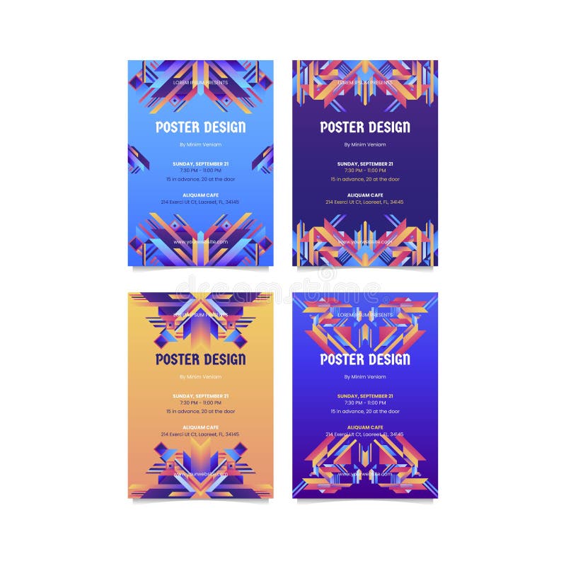 ABSTRACT DESIGN for POSTER stock vector. Illustration of flowing ...