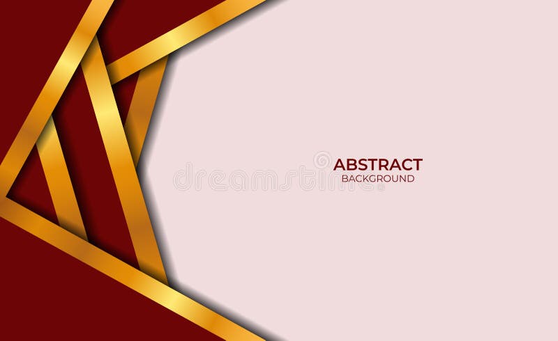 Abstract Design Red and Gold Style Stock Vector - Illustration of ...