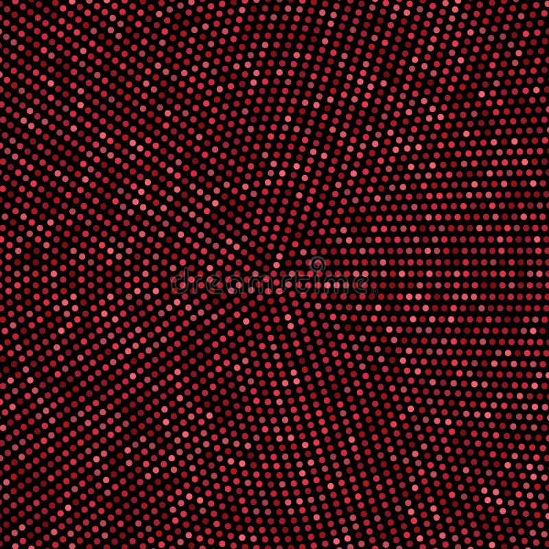 Abstract Design Red Halftone Dots Vector Background Stock Vector ...