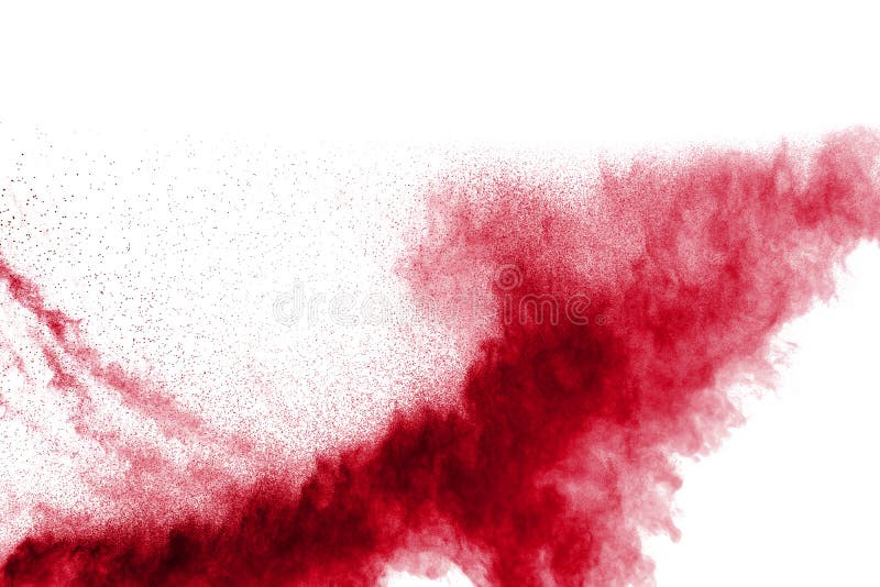 Abstract Design of Red Powder Cloud Stock Image - Image of holi, cloud ...