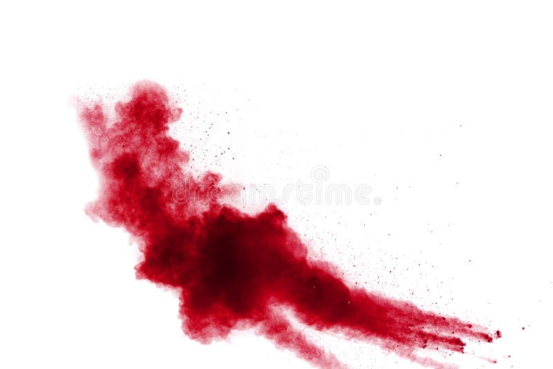Abstract Design of Red Powder Cloud Stock Image - Image of design ...