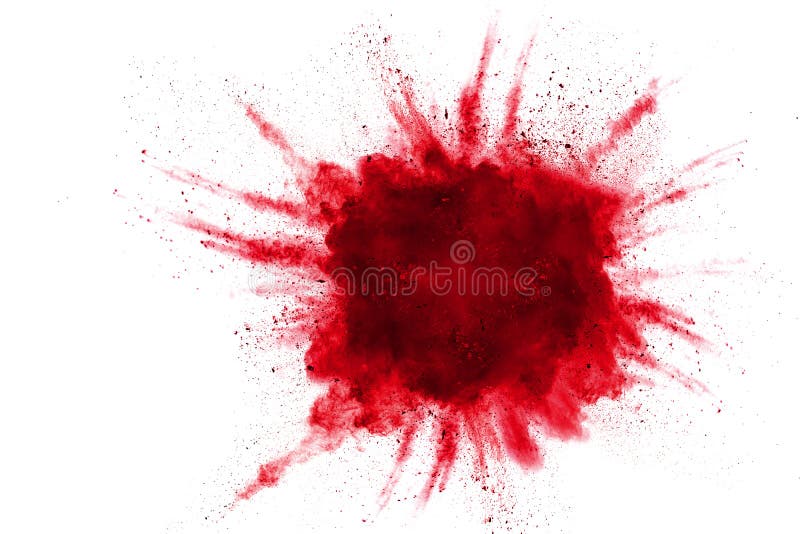 Abstract Design of Red Powder Cloud Stock Image - Image of color ...