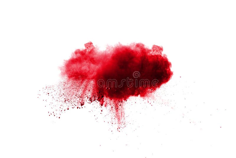 Abstract Design of Red Powder Cloud Stock Image - Image of design ...