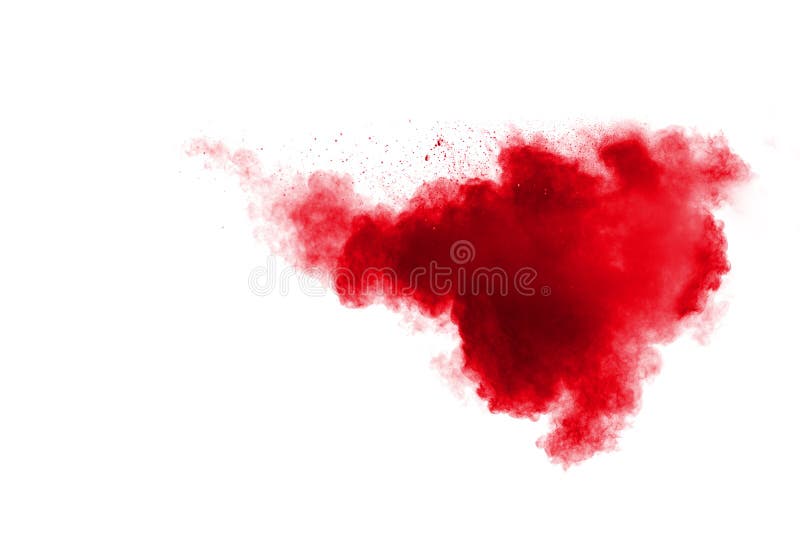 Abstract Design of Red Powder Cloud Stock Photo - Image of dark ...