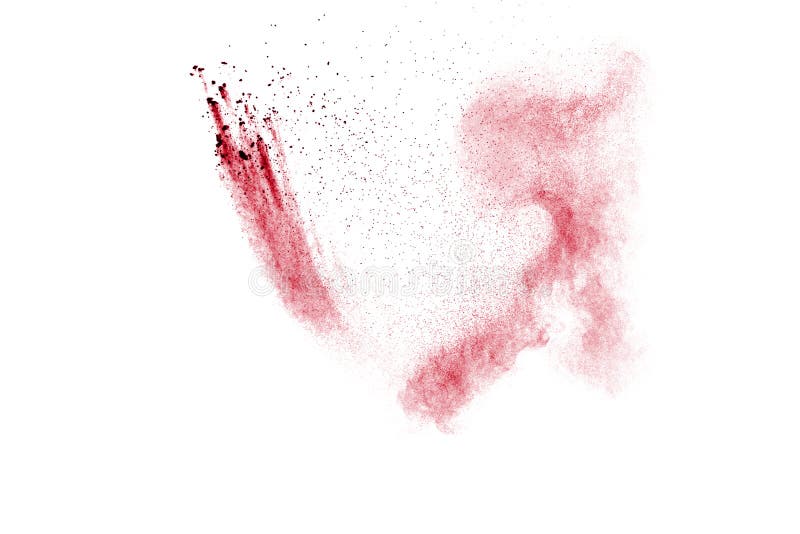 Abstract Design of Red Powder Cloud Stock Image - Image of abstract ...