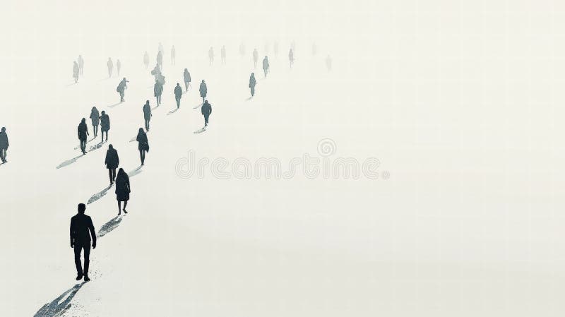 An Abstract Design Representing the Increasing Global Human Population ...