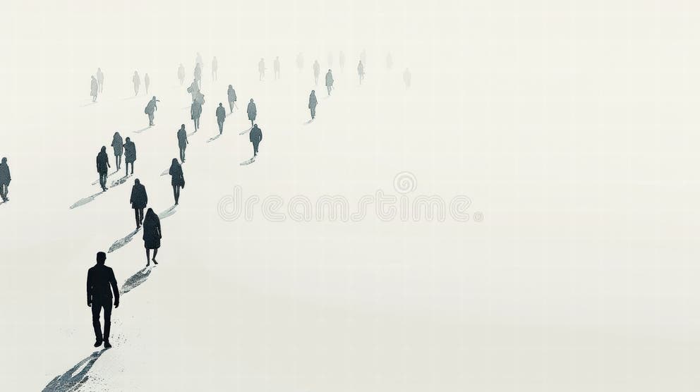 An Abstract Design Representing the Increasing Global Human Population ...