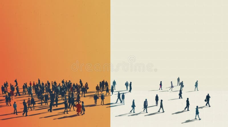 An Abstract Design Representing the Increasing Global Human Population ...