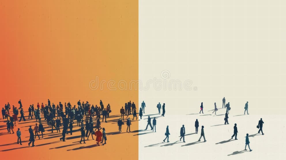 An Abstract Design Representing the Increasing Global Human Population ...