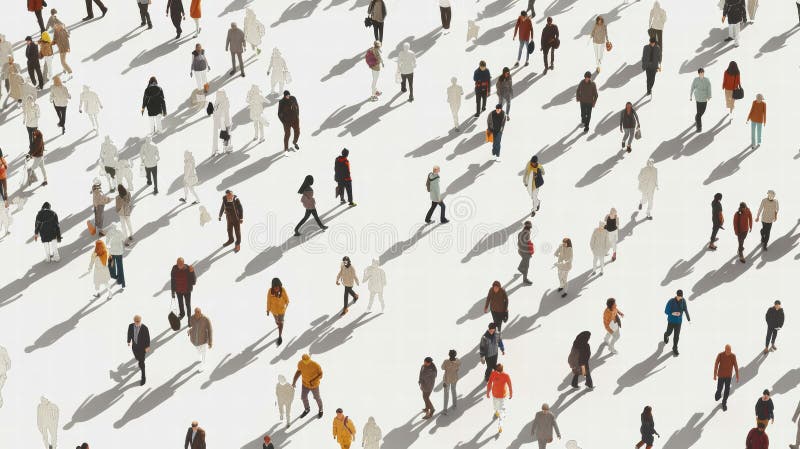 An Abstract Design Representing the Increasing Global Human Population ...