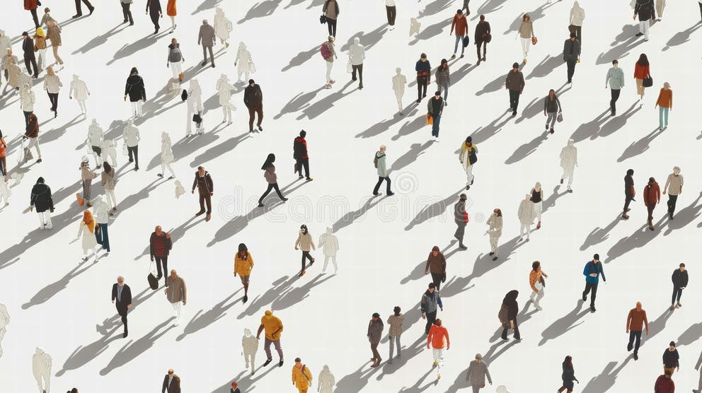 An Abstract Design Representing the Increasing Global Human Population ...