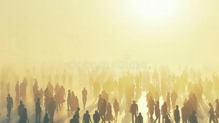 An Abstract Design Representing the Increasing Global Human Population ...