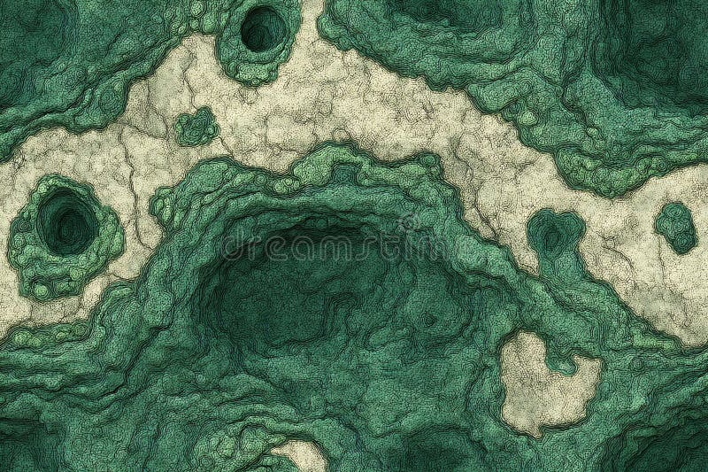 Abstract Design Resembling a Topographical Map. Features Irregular ...