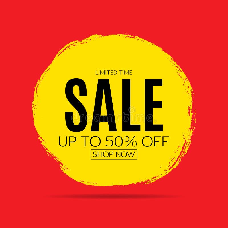 Abstract Design Sale Banner Template. Vector Illustration Stock ...