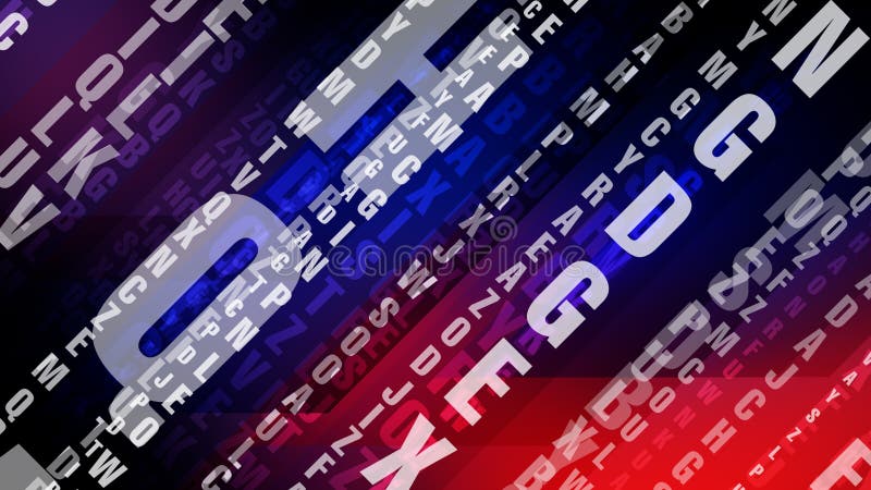 Letters in Blue and Red Dynamic Composition of Random Characters on ...